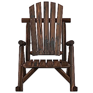 YAFF Patio Rocking Chair 27.2"x37.8"x39.8" Solid Wood Spruce-3346
