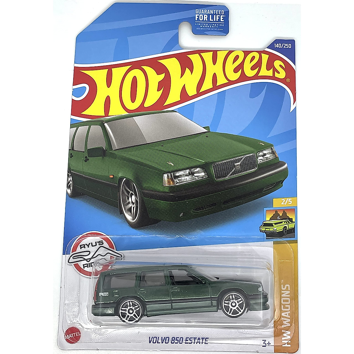 Hot Wheels - Volvo 850 Estate - HW Wagons 2/5 [Green] 140/250