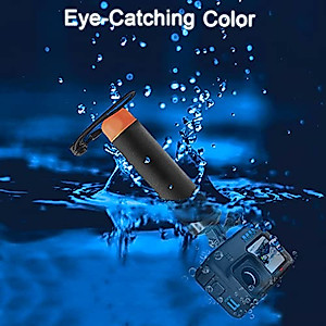 FitStill Waterproof Monopod Floating Hand Grip+Steel cored Safety Wrist Strap Rope for Go Pro Hero Session DJI Osmo and Other Action Cameras.Snorkeling Underwater Diving Selfie Pole Stick