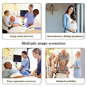 Pull On Style Adult Cloth Diaper for Men, Reusable Nappy Washable Elderly Incontinence Care Protection Nappies Underwear for Women, Repeatedly Washing Leak-Proof Safety Pants (35-49 inch Waist)