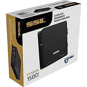 Sound Storm Laboratories EV1500M Evolution Series Car Audio Amplifier - 1500 High Output, Monoblock, Class A/B, 2 Ohm Stable, High/Low Level Inputs, Low Pass Crossover, Hook Up To Stereo and Subwoofer