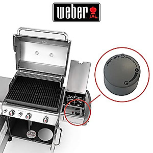 Weber 30125801 Gray Side Burner Knob for Specific Genesis Grills