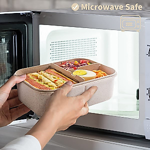 MISS BIG Bento Box, Bento Lunch Box,Ideal Leak Proof Bento Boxes for kids,Mom’s Choice Kids Lunch Box, No BPAs and No Chemical Dyes,Microwave and Dishwasher Safe(White L & White M)