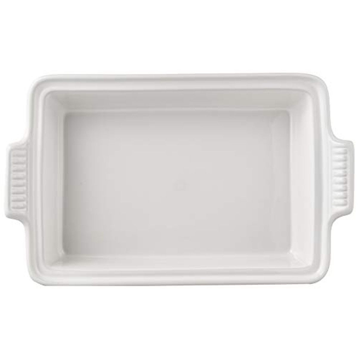 Le Creuset Stoneware Heritage Covered Rectangular Casserole, 4 qt. (12" x 9"), White
