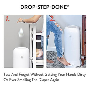 Prince Lionheart My Twist’R Diaper Pail Made in USA with Refill Bags Included - Hands Free Patented Design Completely Eliminates Odors - Easy to Use, Customize to Match Nursery