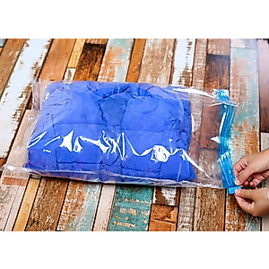 16 Travel Compression Bags Roll Up Space Saver Bags for Luggage, (6 Large, 6 Medium, 4 Small) No Vacuum or Pump Needed Vacuum Storage Bags for Travel