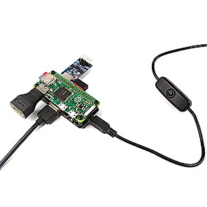 MakerSpot 4-Port Stackable USB Hub HAT for Raspberry Pi Zero V1.3 (with Camera Connector) and Pi Zero W /2W (with Bluetooth & WiFi)