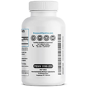 Bronson Hyaluronic Acid 200 MG High Potency Joint Health & Healthy Skin Support, Non-GMO, 200 Vegetarian Capsules