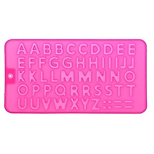 Jewelry Pendant Epoxy Resin Mould Tray English Letter Ice Cube Silicone Decorations Mold for Birthday Gift Silicone Molds for Soap Making