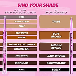 Kosas Brow Pop Nano Ultra-Fine Detailing Pencil - Medium Brown (Neutral medium brown) DFGHJ6-5