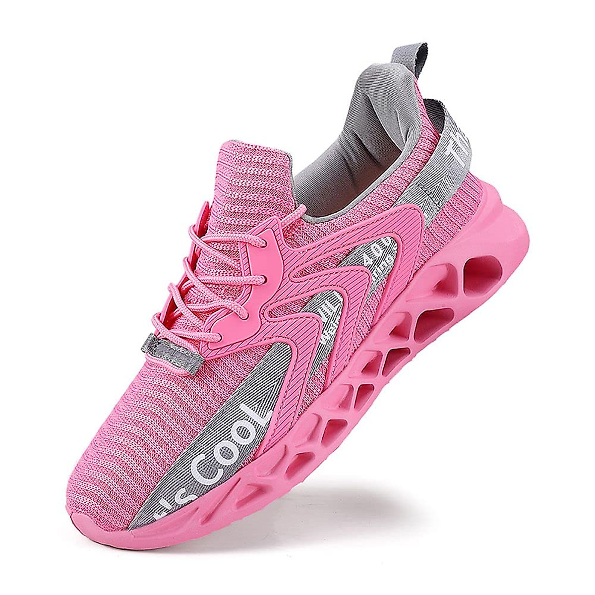 VAXAV Women's Men's Lightweight Blade Mesh Sneakers Tennis Road Running Gym Walking Shoes Size 11.5/10 Pink