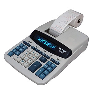 Victor 1260-3 12 Digit Heavy Duty Commercial Printing Calculator