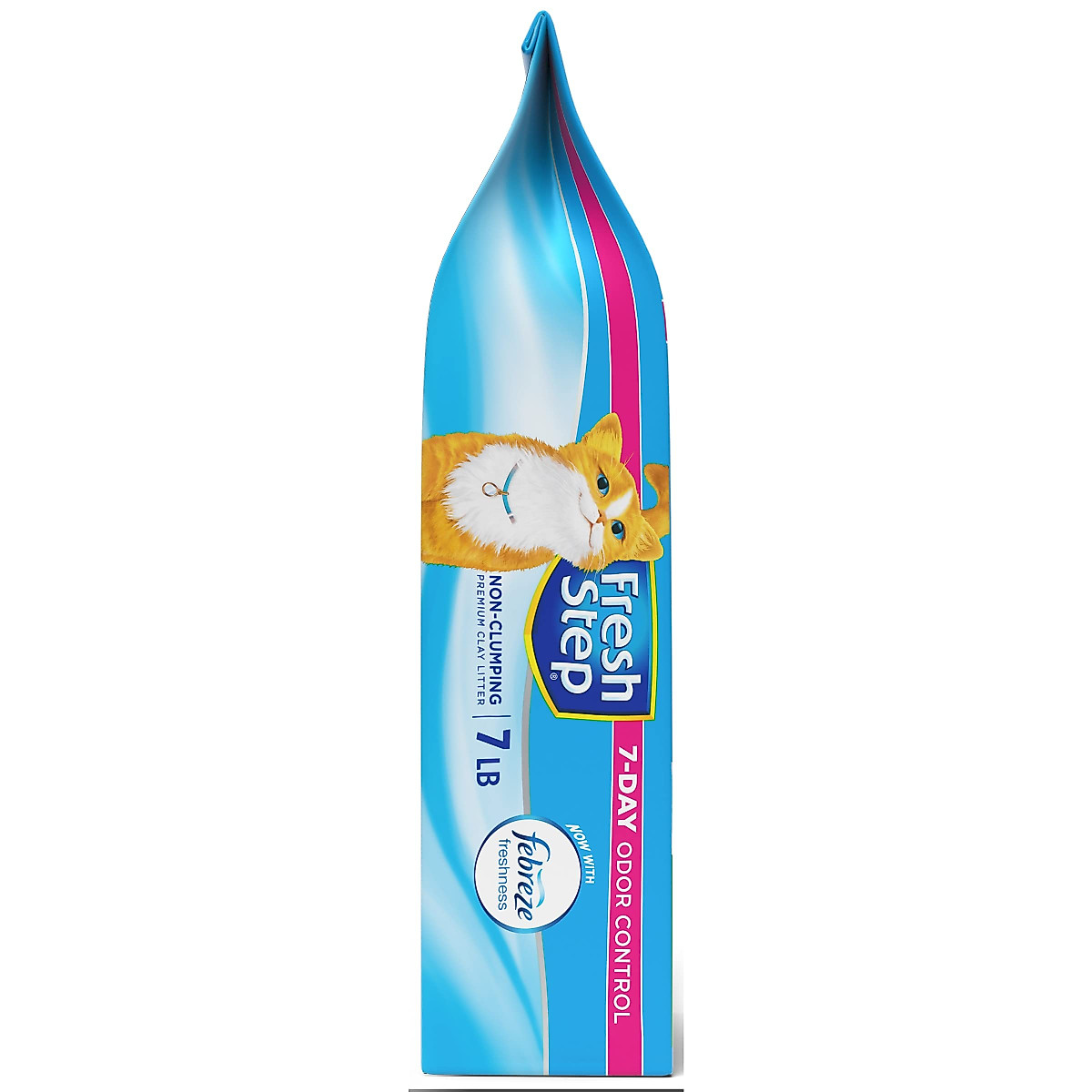 Fresh Step Non-Clumping Premium Cat Litter with Febreze Freshness, Scented - 7 Pounds (Package May Vary)