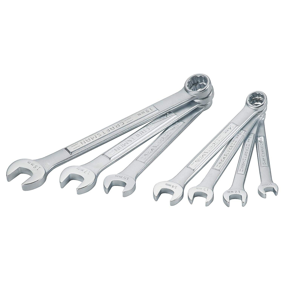 Craftsman Combination Wrench Set, Metric, 7-Piece (CMMT87015)