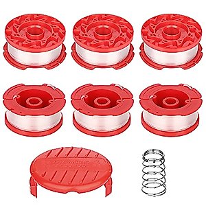 Dilsuaco CMZST0653 8pcs String Trimmer Spool Line(0.065",30Ft) with Cap Head, Compatible with Craftsman CMCST900,CMESTA900,CMESTE920,CMZST98020,CMCST915,CMEST913,CMZST120SC (CMZST0653-8pcs)