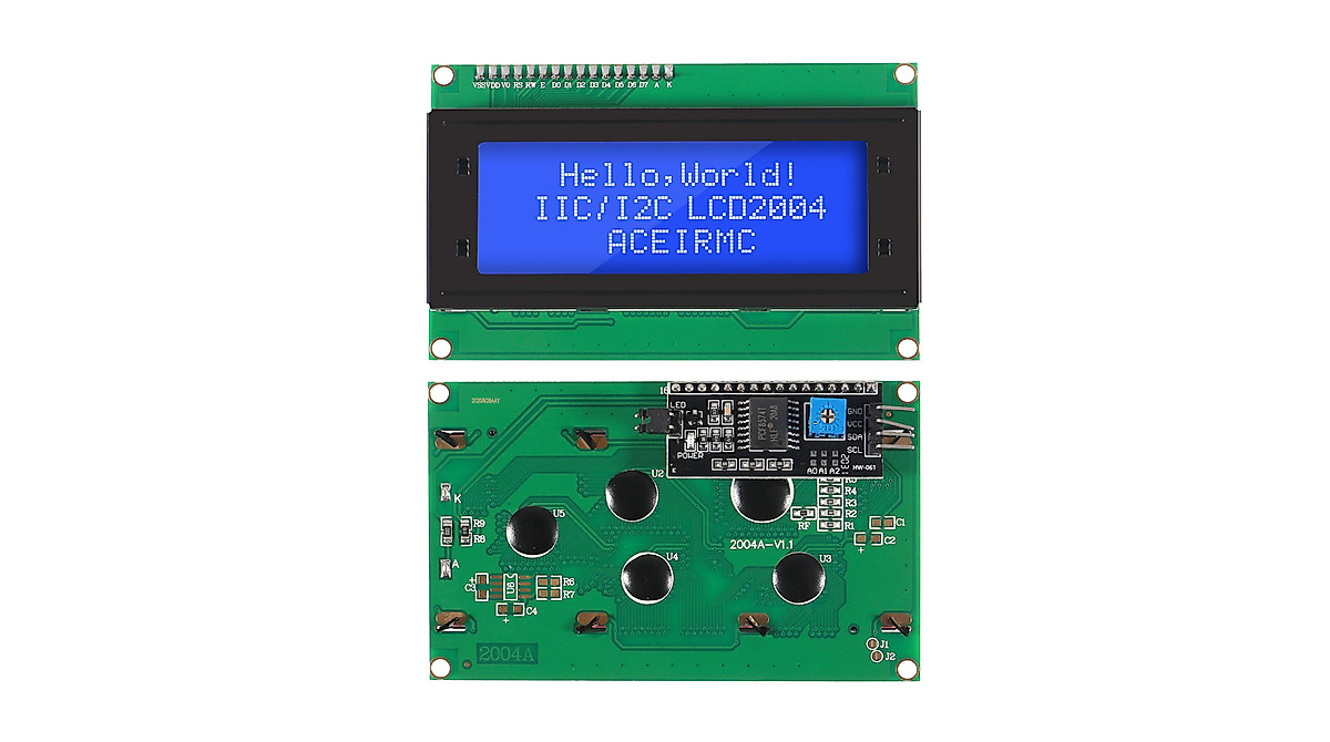 ACEIRMC 3pcs IIC I2C TWI Serial LCD 2004 20x4 Display Screen Blue + IIC ...