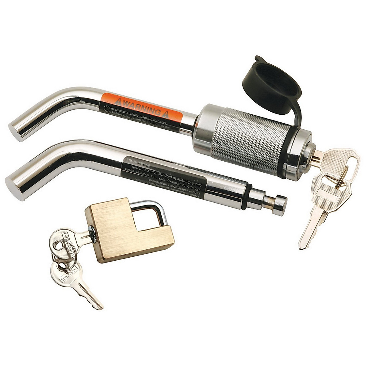 Reese Towpower 7006100 Chromed Steel Dual Bent Pin Receiver Lock