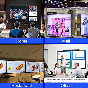 Video Wall Controller 2X2 4K TV Wall Controller HDMI Video Wall Processor - 4 Channel Splicing Display Controller with Remote Control for 4 TV Screens into 1 Wall Display