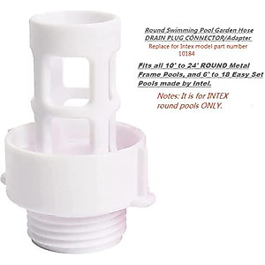 Txdiyifu Garden Hose Drain Plug Connector for intex Model Part Number 10184