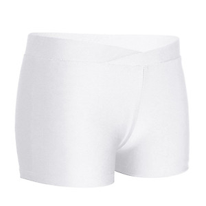 iiniim Kids Girls Stretch Cotton Gymnastics Ballet Dance Booty Shorts Workout Sports Yoga Cycling Running Active Shorts White 12