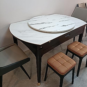 Lazy Susan TurntableØ 20" 24" 28" 32" 36" 39" Rotating Plate, Easy To Share Food Wood Dining Table Turntable, 360° Smooth Rotation Hotel Tabletop Service Plate