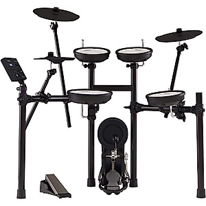 Roland V-Drums TD-07KV Electronic Drum Set Bundle with Drum Throne, Drumstick Bag, 3.5mm Audio Cable, 3 Pairs of Drumsticks, and Austin Bazaar Polishing Cloth