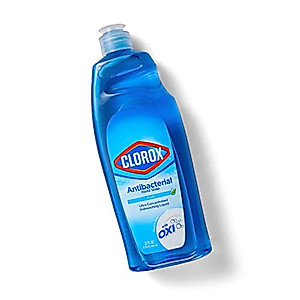 Clorox Antibacterial Hand Soap with OXI | Ultra-Concentrated Liquid Dishwashing Soap | Gentle Foaming Hand Wash, Fresh Scent, 22 Fl Oz