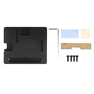 Raspberry 3 A+ Case, Raspberry Heatsink Case for Raspberry 3A+, 3 Model A+, Black,Radiator Fan Assembly