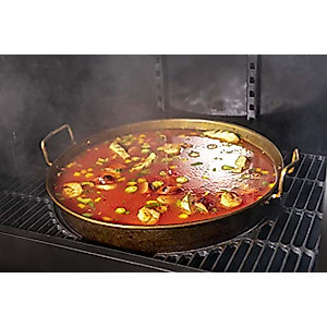 Oklahoma Joe's 1996978P04 18.5-inch Carbon Steel Deep Dish Pan, Silver