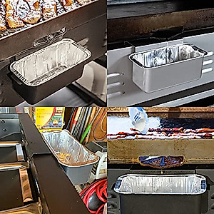 MOACOCK 50Pack Drip Pan Compatible with Blackstone Griddles 28 & 36 & 30 & 22 & 17 Inches, Aluminum Foil Grease Drip Pans, Grill Grease Tray Blackstone Griddle Accessories
