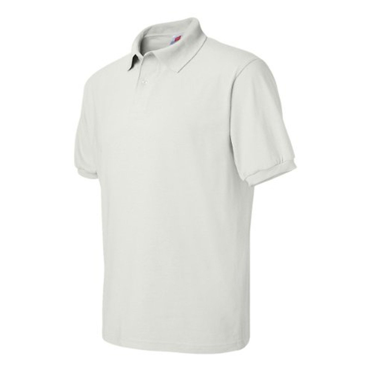 Hanes Men's Short-Sleeve Jersey Polo (Pack of 2), White, Large