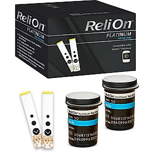 Blood Glucose Test Strips, 100 Count | Ideal for Glucose Monitor Kit, Glucose Level Testing | Reliable Readings | Accurate & Easy to Use | High Accuracy Strips