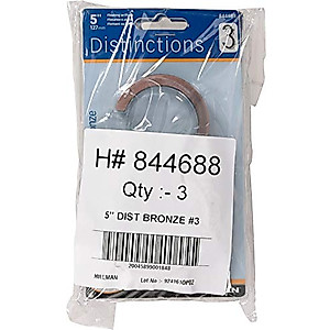Distinctions by Hillman 844688 5-Inch Floating Mount House Bronze, Number 3