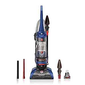 Hoover WindTunnel 2 Whole House Rewind Corded Bagless Upright Vacuum Cleaner with Hepa Media Filtration,UH71250, Blue, 16.1 lbs