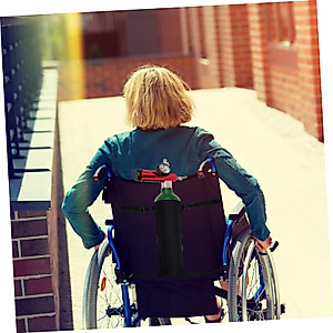 ERINGOGO 2 Pcs Oxygen Cylinder Buggy Bag Oxygen Cylinder Holder Oxygen Tank Holder for E Oxygen Tanks Adjustable Stand Mesh Backpack Oxygen Tank Pouch Handbag 600d Oxford Cloth Wheelchair