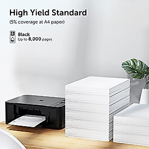 MCYCOLOR TN750 Toner Cartridge Compatible Replacement for Brother TN750 TN-750 TN720 TN-720 to Use with HL-5470DW HL-5450DN HL-6180DW MFC-8710DW 8910DW 8950DW 8510DN 6180DWT (2 Black, High Yield)