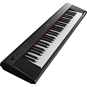 YAMAHA NP12 61-Key Lightweight Portable Keyboard, Black (Power Adapter Sold Separately)