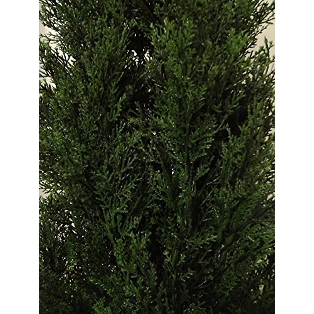 TRESIL Two 4 Foot Outdoor Artificial Cedar Topiary Trees Uv Rated Potted Plants