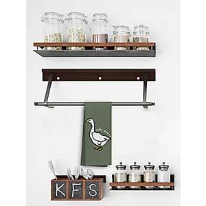 TUNW Silly Goose Funny Cartoon Goose Soft and Absorbent Kitchen Towels Dishcloth,Christian Hand Towels Dish Towels 16″×24″, Christian Gifts, Funny Goose Gifts, Goose Lover Gifts