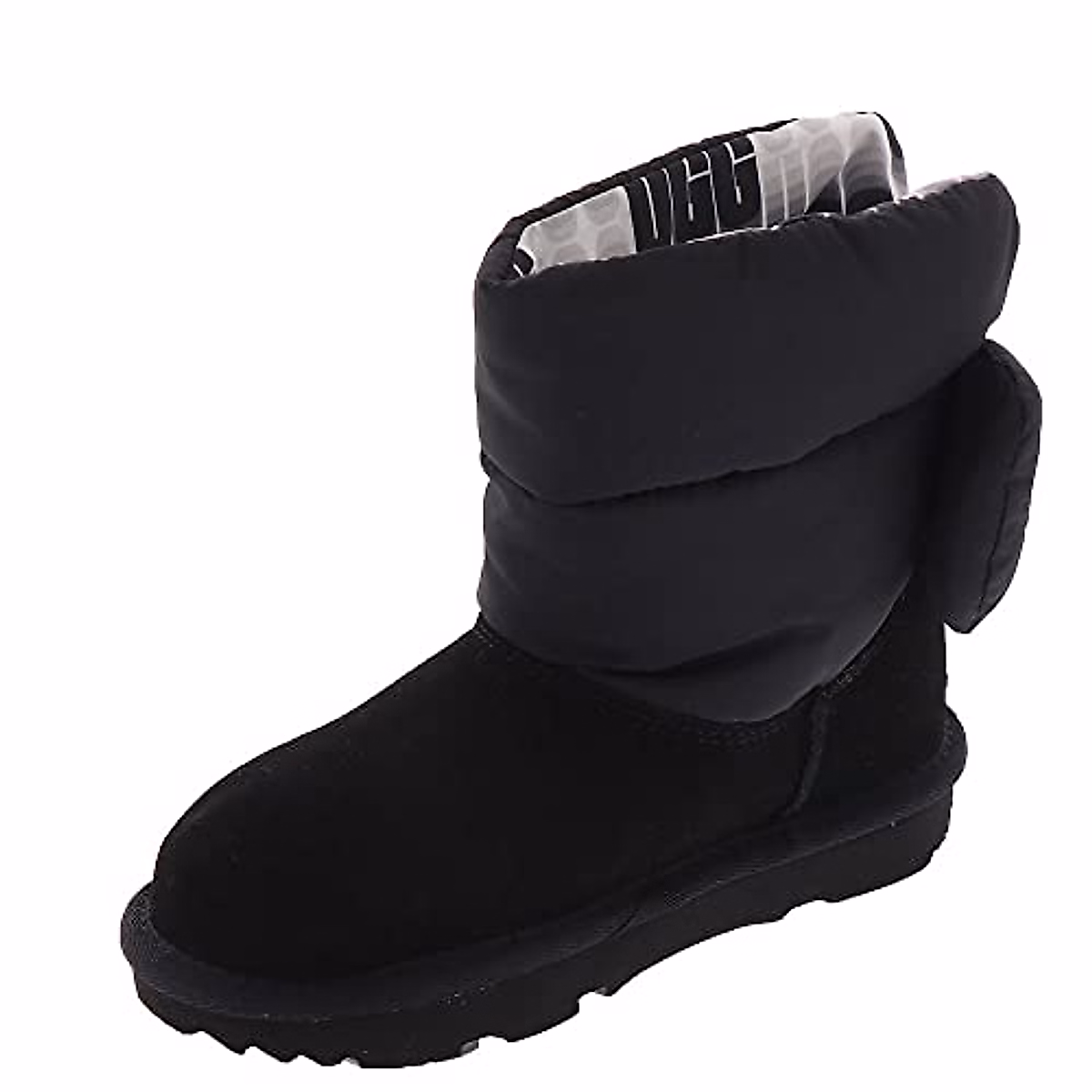 UGG Unisex-Child Bailey Bow Maxi Boot, Black, 11 Little Kid