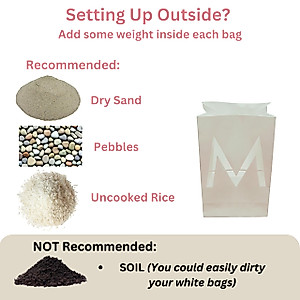 WYMM “Happy Birthday” Light up Letters with LED Lights and Rose Petals Included | Luminary Paper Bags to be Used as Happy Birthday Decorations for Your Loved one