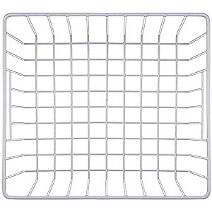 iPEGTOP Refrigerator Chest Freezer Baskets, Large Household Wire Storage Basket Bins Organizer with Handles for Kitchen, Pantry, Freezer, Cabinet, Closets, Pearl White, Set of 4