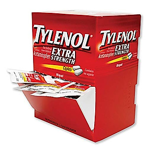 MCNEIL - DIV OF JOHNSON&JOHNSON Tylenol Extra Strength Caplet Refills, 2 Caplets Per Packet, 50-Pack Box (3 Pack - 50 Count/Box)