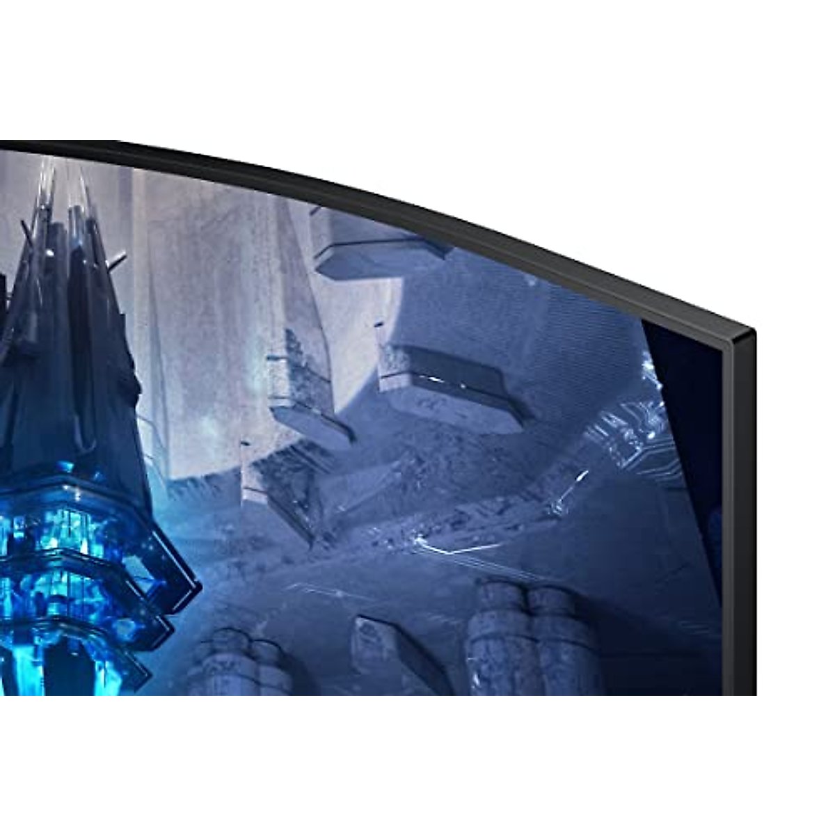 SAMSUNG 32" Odyssey Neo G7 4K UHD 165Hz 1ms G-Sync 1000R Curved Gaming Monitor, Quantum HDR2000, AMD FreeSync Premium Pro, Ultrawide Game View, DisplayPort, HDMI, Height Adjustable Stand, Black, 2022