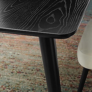 Modway Vigor Rectangular Dining Table, Black