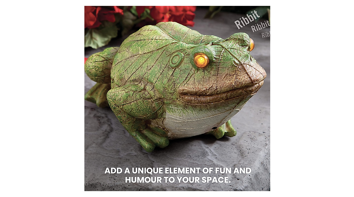 Frog Motion Sensor Statue - Fun Garden Decor