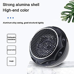ePathChina 2pcs 140W T280 High Efficiency Mini Dome Tweeter Speakers for Car Audio System