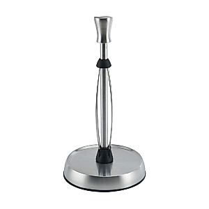 Farberware Perfect Tear Brushed Stainless Steel Wave Paper Towel Holder, 14-inch