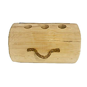 TimberTote TripleTorch One Log Campfire Fireplace Camping Cooking Camp Fire Wood Log with 3 Chimneys and Fire Start Stick (2 Pack)