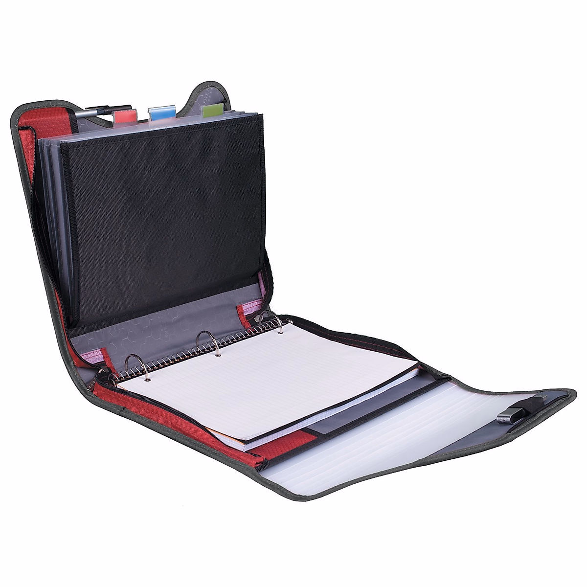 Five Star 1-1/2 Inch Zipper Binder, Easy Access, Durable, Cobalt Blue / Black (29278BC7)